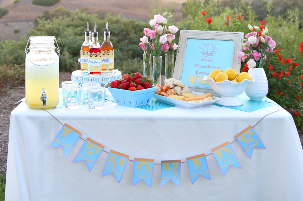 DIY Lemonade Bar and Drink Station